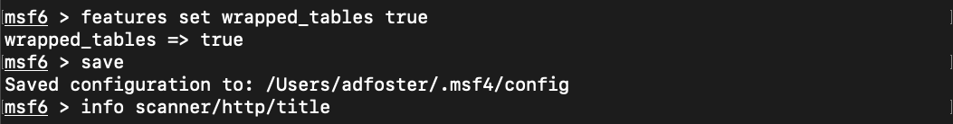 msfconsole should be pleasant at 80 characters · Issue #4776 · rapid7/metasploit-framework · GitHub