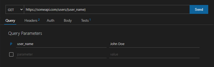 Easily Reference Path Parameters In Tests New Variables Menu For Request Windows · Issue 683