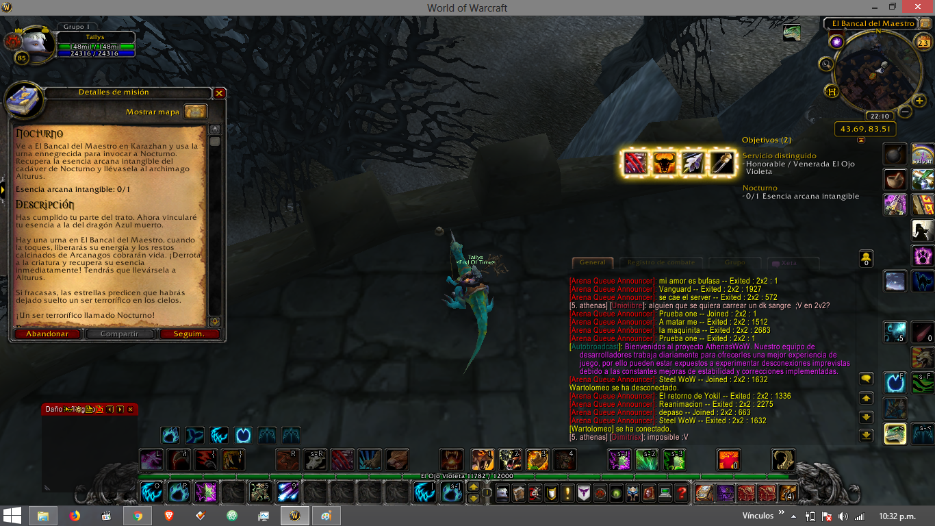 Invocar a Nocturno Karazhan · Issue #229 · athenaswow/BugTracker-Athenas-WoW · GitHub