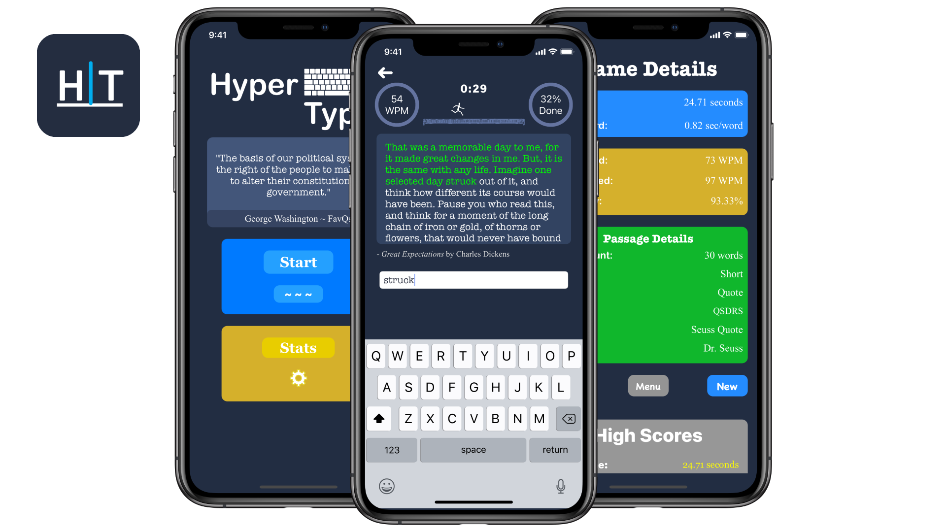 GitHub - RivasCVA/HyperTyper: An iOS typing game that tests a player's ...