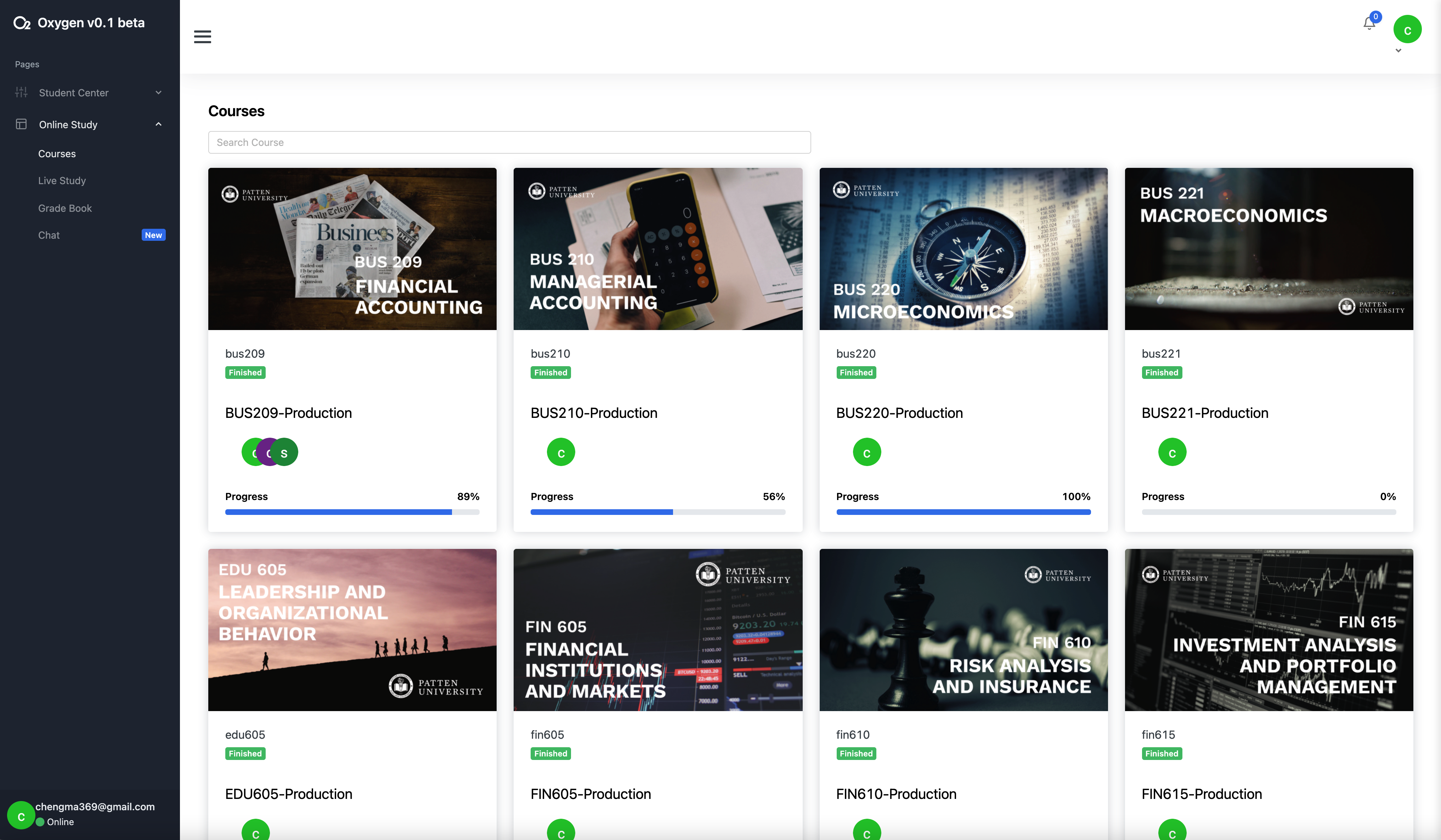 GitHub - PattenUniversityOnlineEducation/Oxygen-OpenSource-Demo: An ...