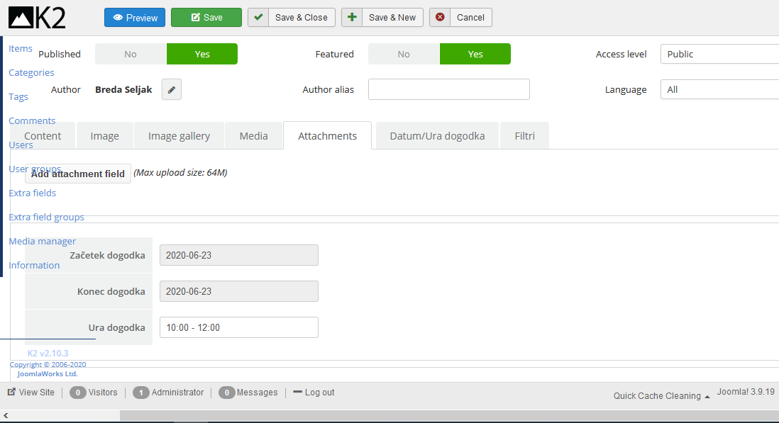 Tabs not working · Issue #3 · kmgalanakis/Inceptive-Multiple-Extra-Field-Groups-for-K2 · GitHub
