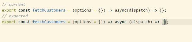 Async Inline Function Not Being Formatted Correctly · Issue 4473 · Prettierprettier · Github