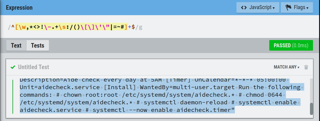 Fix alphanumeric_symbols regex for certain SCA remediation fields · Issue #15465 · wazuh/wazuh ...