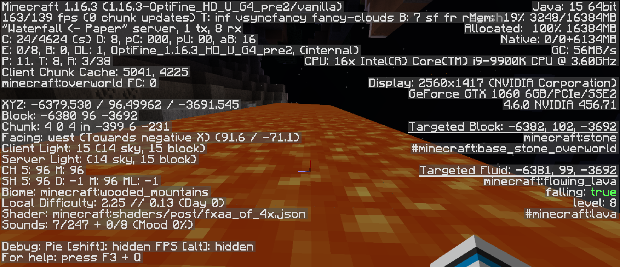 [Bug Report] Visual Glitch when in Lava · Issue #4928 · sp614x/optifine · GitHub