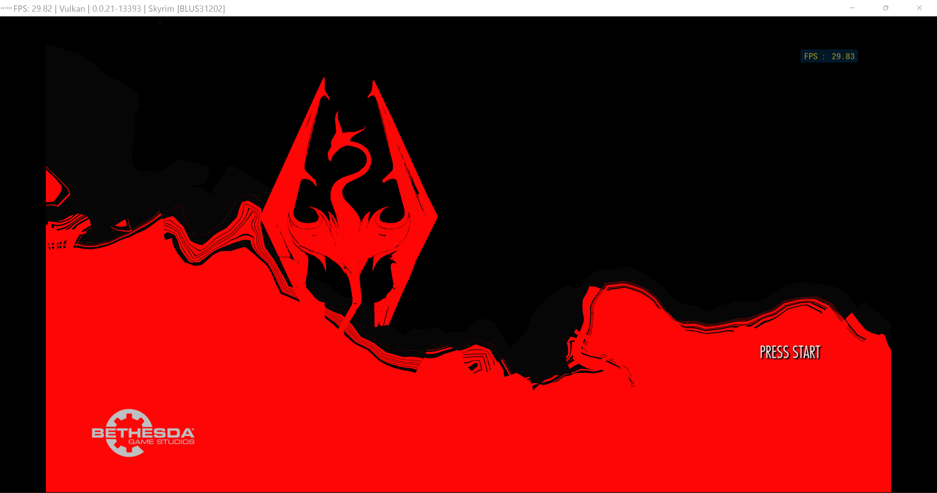 Skyrim Red Start Screen. · Issue #11718 · RPCS3/rpcs3 · GitHub