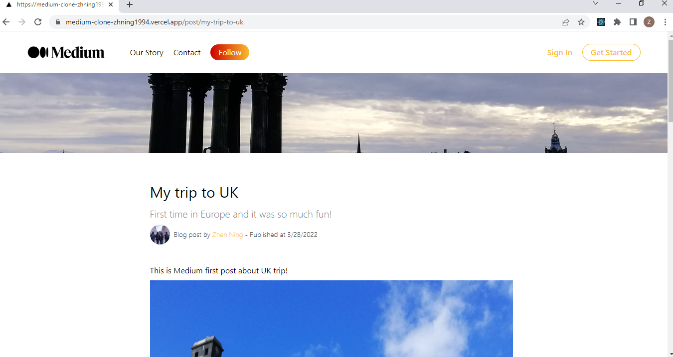 GitHub - zhning1994/medium-clone: Using Next.js