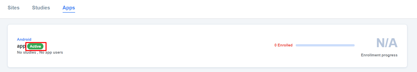 [PM] [Manage Apps] 'Active' and 'Deactivated' status should be shown in ...