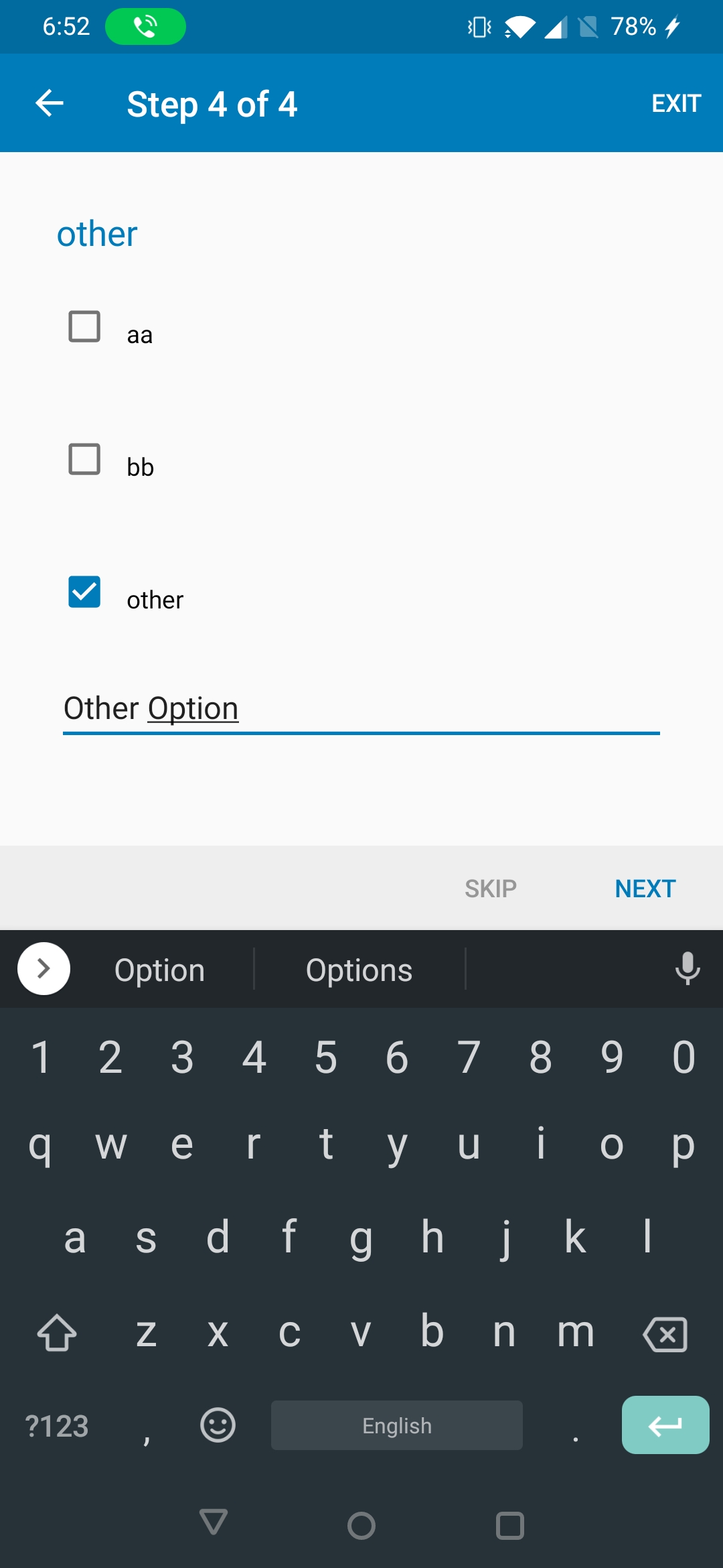 [Android] Keyboard won't dismiss clicking on CTA buttons on below ...
