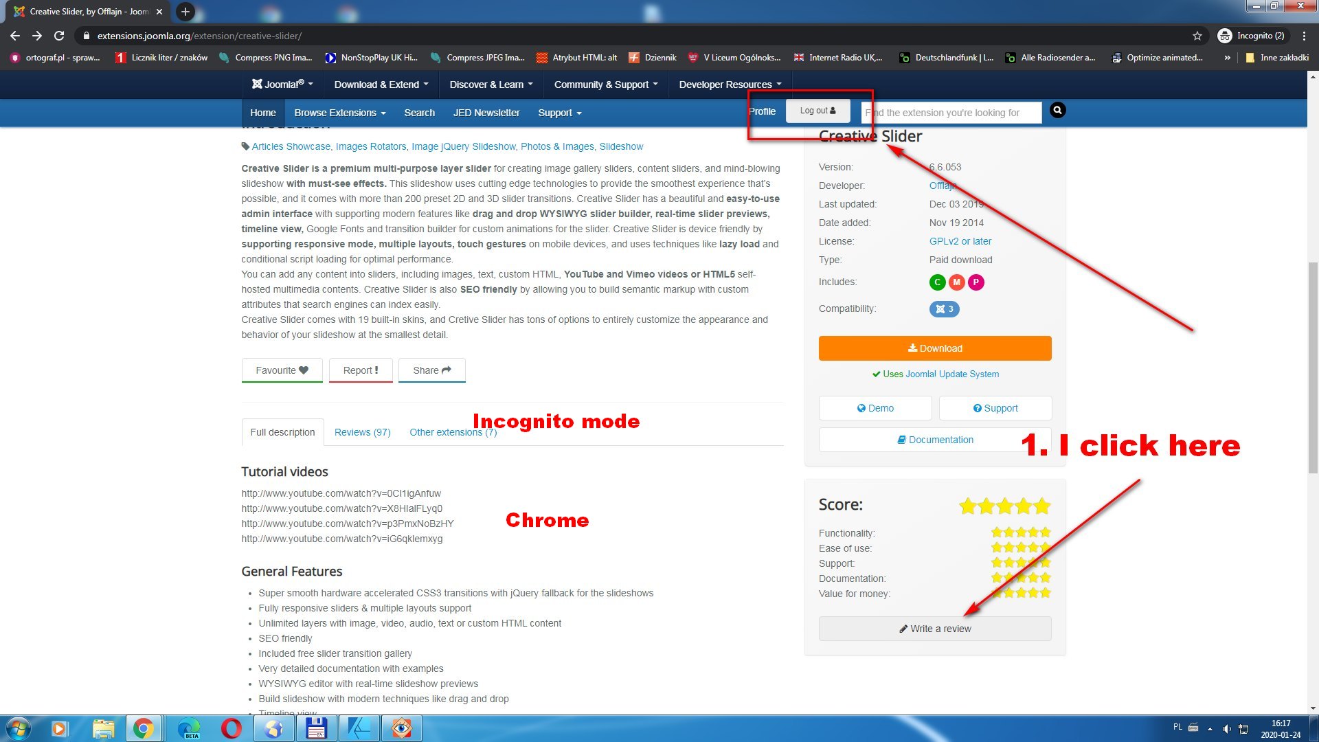 Problem With Reviews Not Found · Issue 114 · Joomlajed Issues · Github