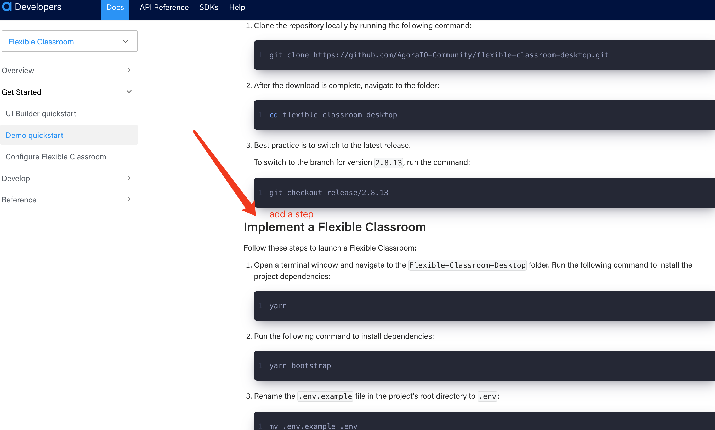 Flexible Classroom Doc The Execution Steps Are Missing Please Help Supplement · Issue 1244