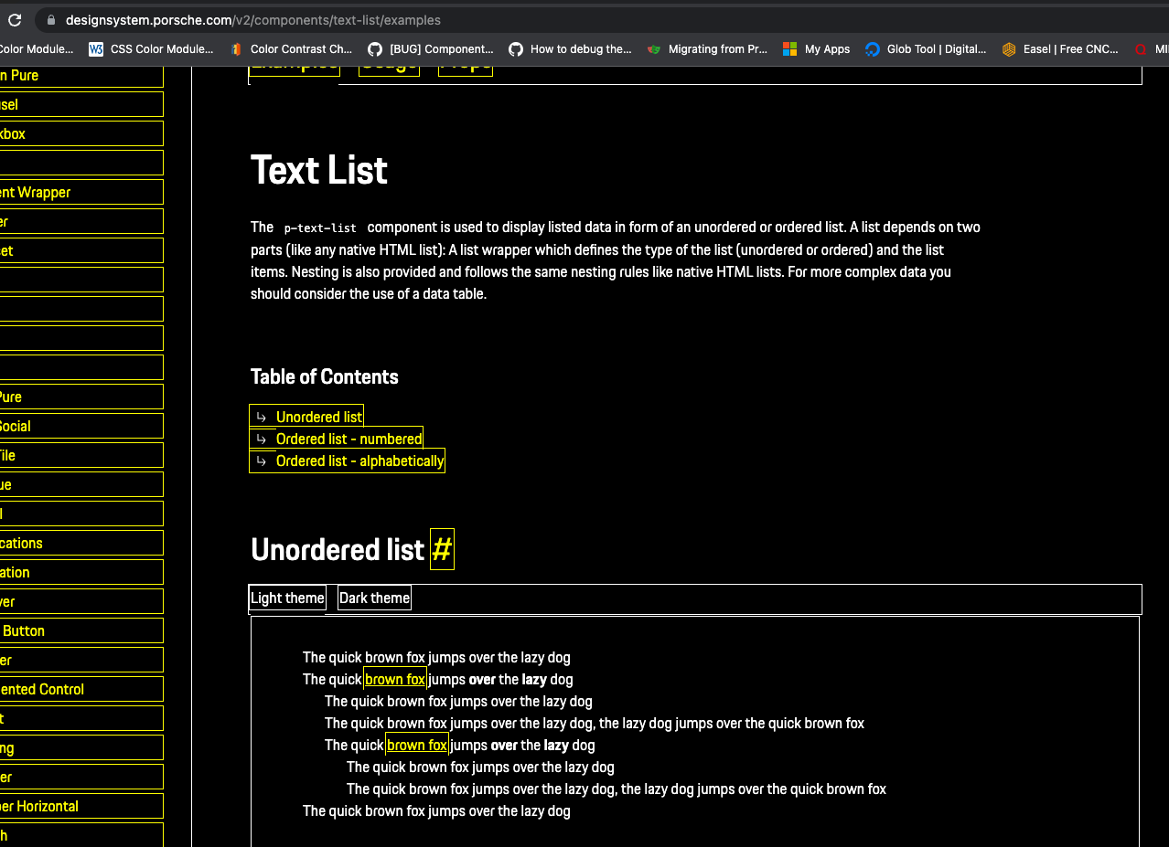 [BUG] - High contrast mode issues in Switch, Text List and almost every other component · Issue ...