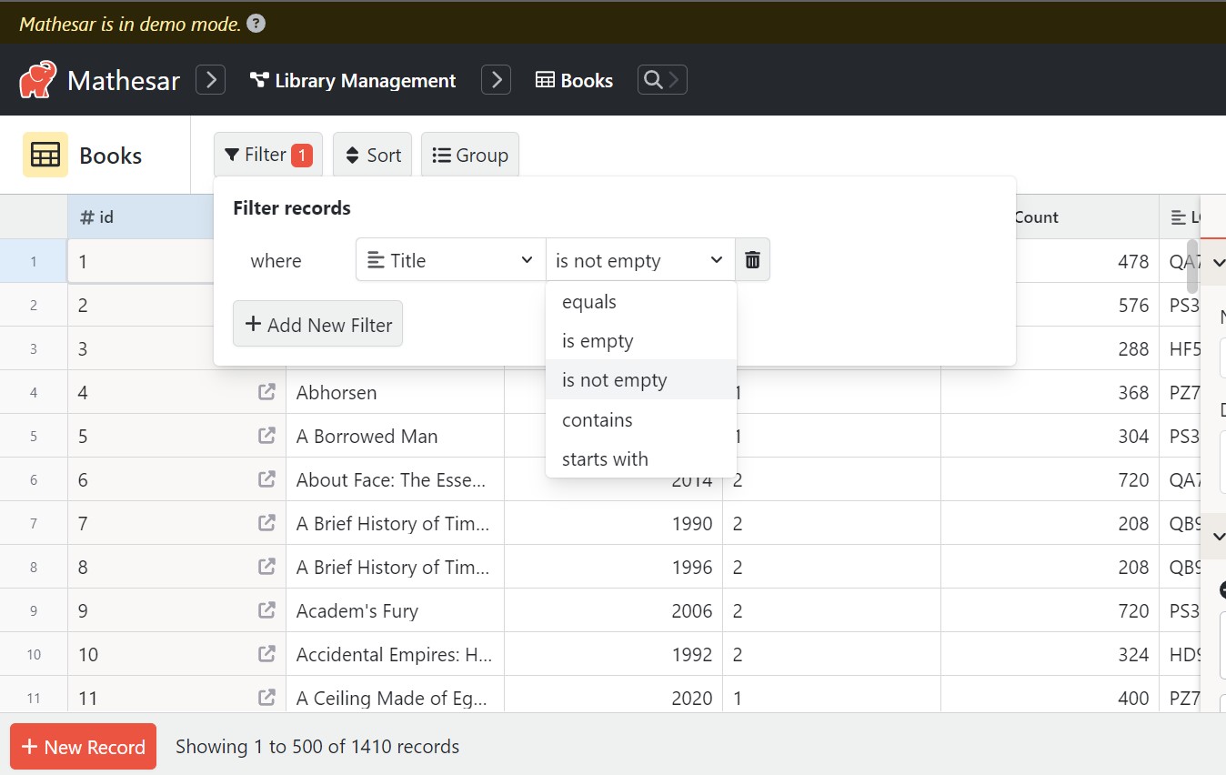 Allow users to add/remove filter conditions via the column header menu · Issue #2232 · mathesar ...