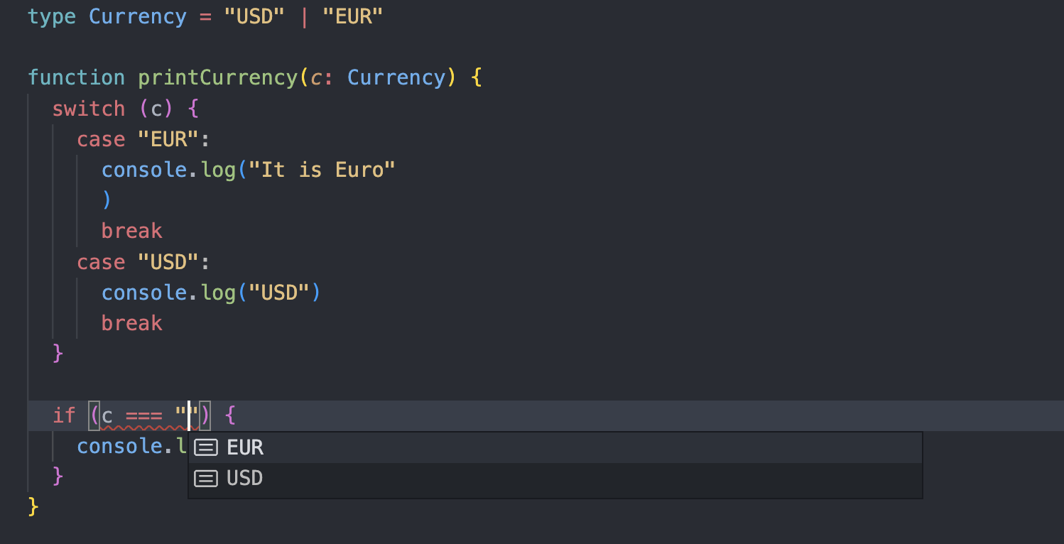"Match case" or "if" statements do not recognize Literal types · Issue ...