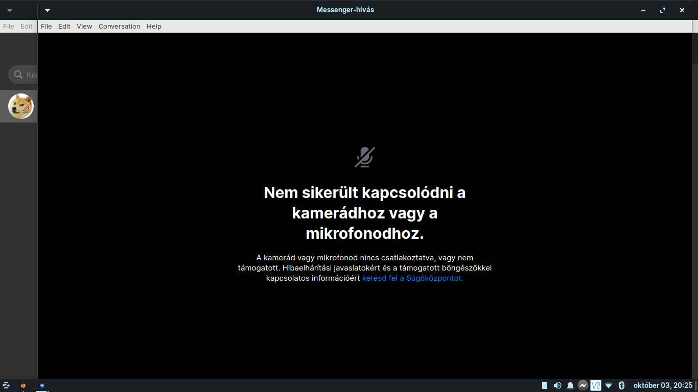 Couldn't connect to your camera or microphone · Issue #1421 · sindresorhus/caprine · GitHub