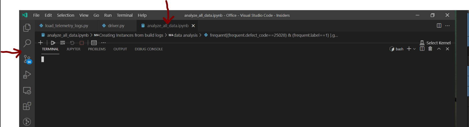 Jupyter Notebook displayed over terminal · Issue #130725 · microsoft ...