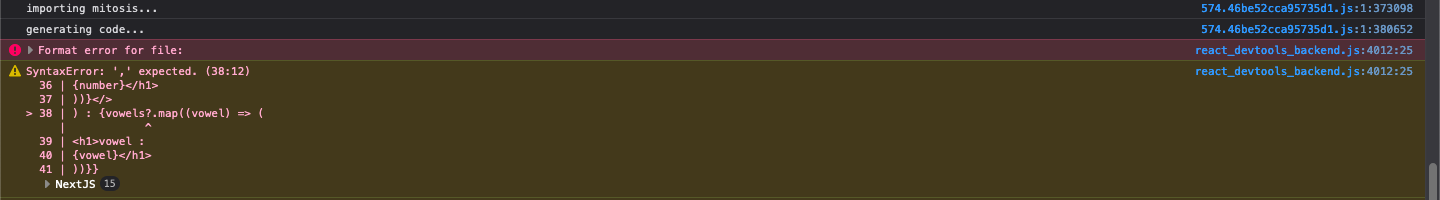 React Passing A Null Value Or Empty Array In When Prop Of Show Component Causes Build Error