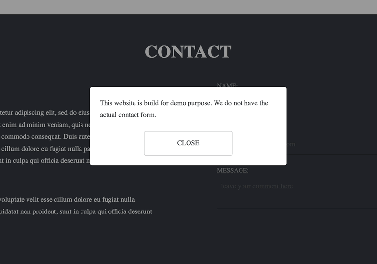 Positioning issue for the modal in the contact form · Issue #8 · nishi ...