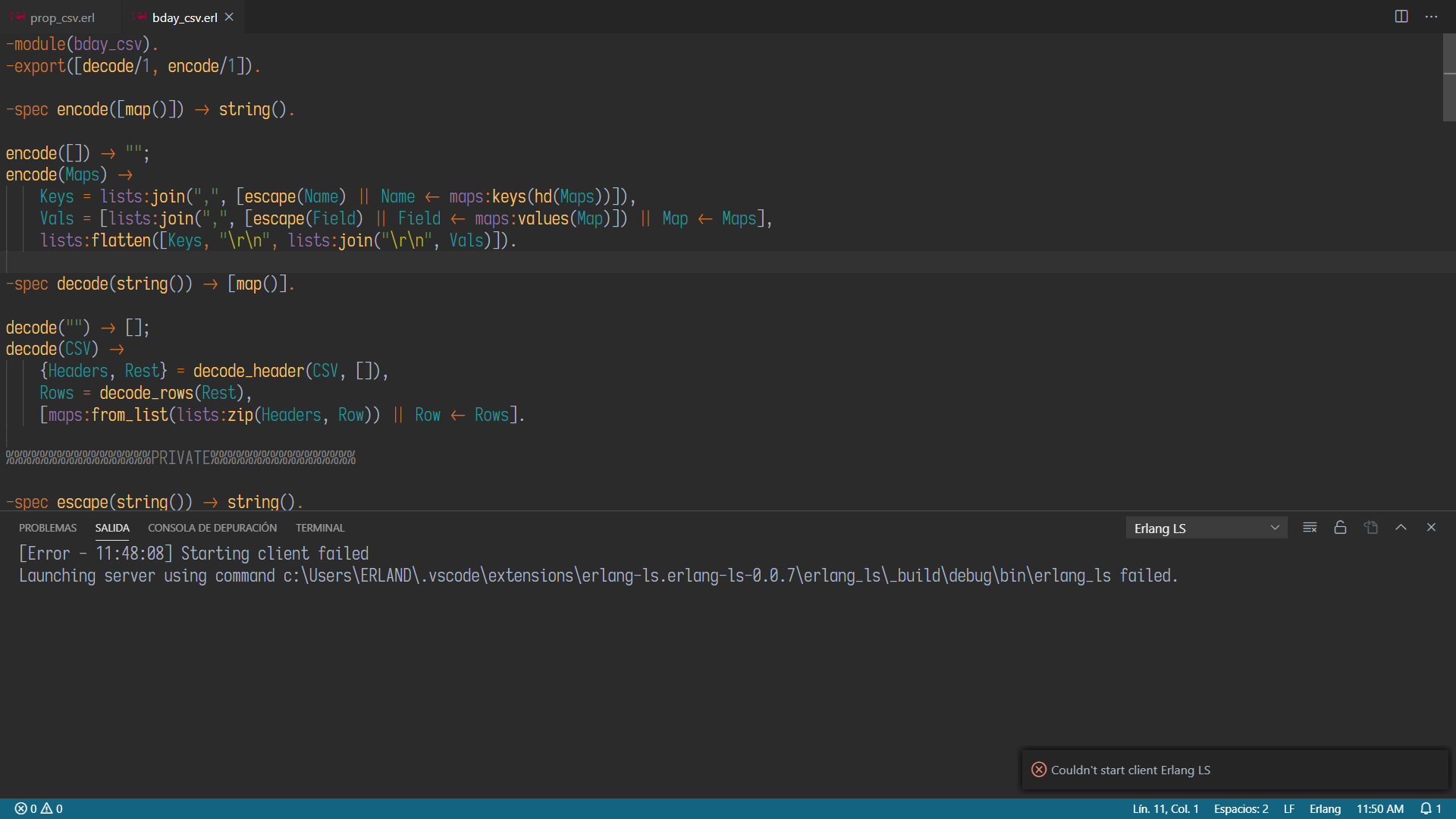 Not Work In Windows 10 · Issue 21 · Erlang Lsvscode · Github