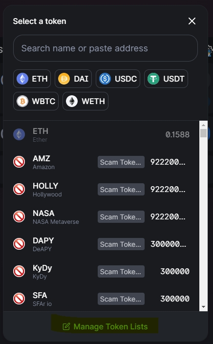 Varying Tokens from varying token list with wrong decimal, suggest ...