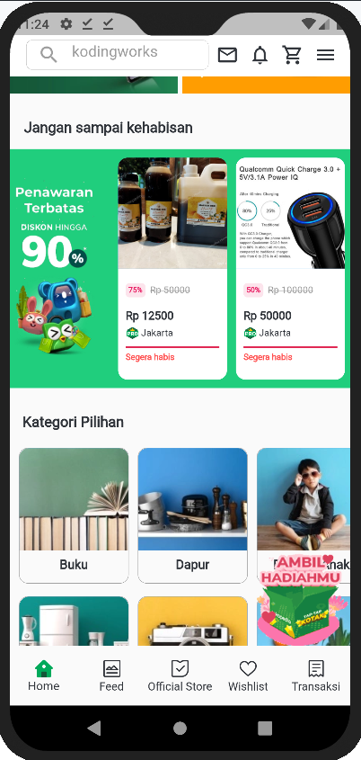 GitHub - azarafath/Flutter-Tokopedia-Clone: Tokopedia HomeScreen Clone with Flutter