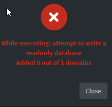 Error "attempt to write a readonly database" when adding adlist · Issue #860 · pi-hole/docker-pi ...