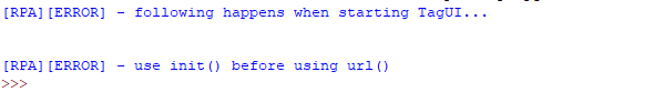 How can i fix this Error : use init() before using url() - raise at RPA for Python · Issue #717 ...