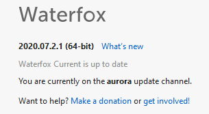 Current 2020.07.2 gets a broken Address bar if you remove the Home Page button from the toolbar ...