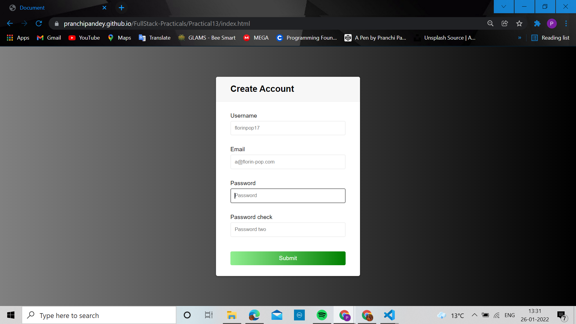 GitHub - Pranchipandey/FullStack-Practicals