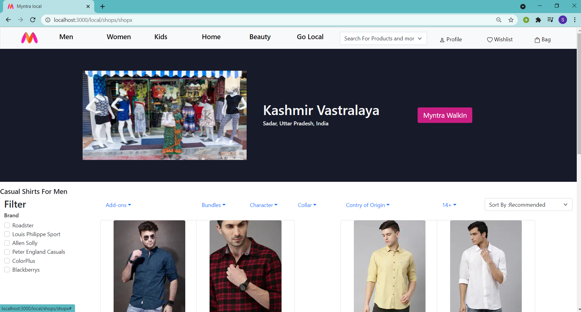 GitHub - astroankit700/Myntra-Hackerramp-2021: This application exhibits two new features for ...