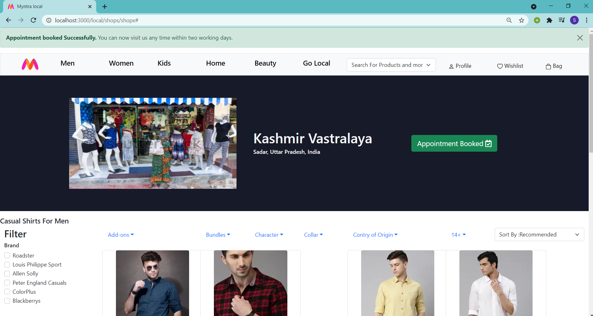 GitHub - astroankit700/Myntra-Hackerramp-2021: This application exhibits two new features for ...