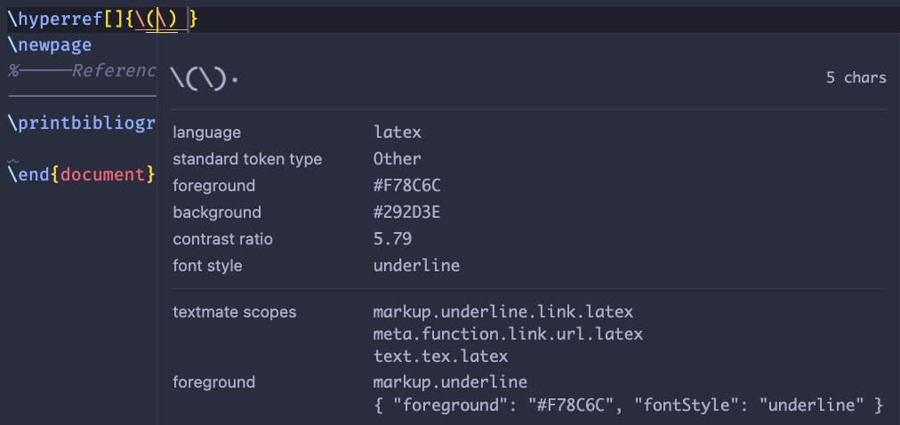 Nested \( \) Highlight · Issue #67 · jlelong/vscode-latex-basics · GitHub