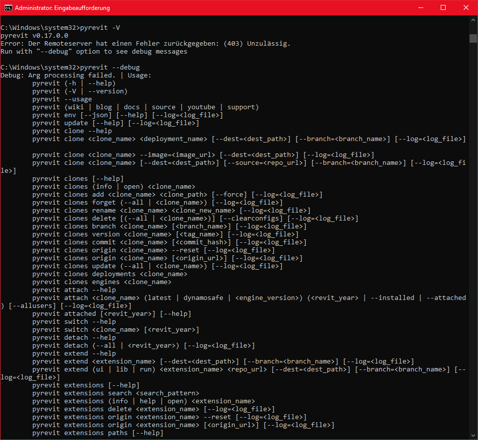Error writing cache for: