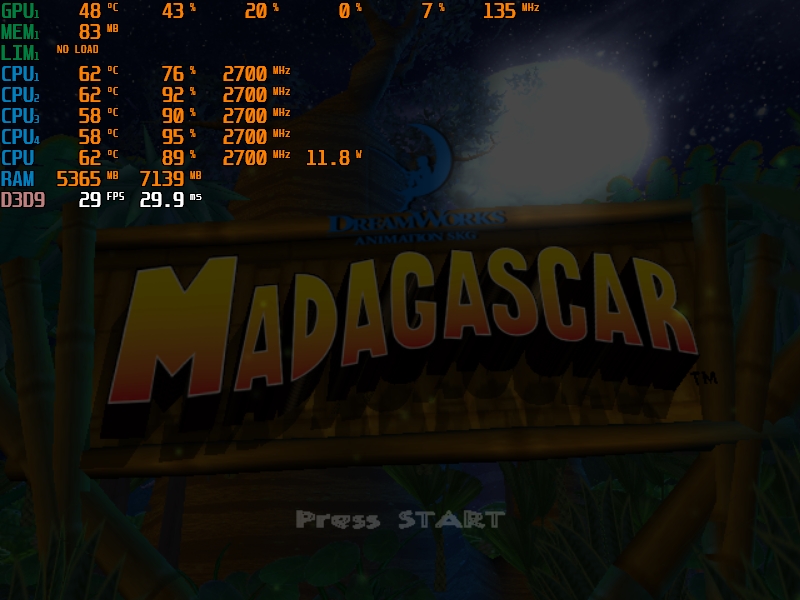 Madagascar [AV-059] [1.05] · Issue #949 · Cxbx-Reloaded/game-compatibility · GitHub