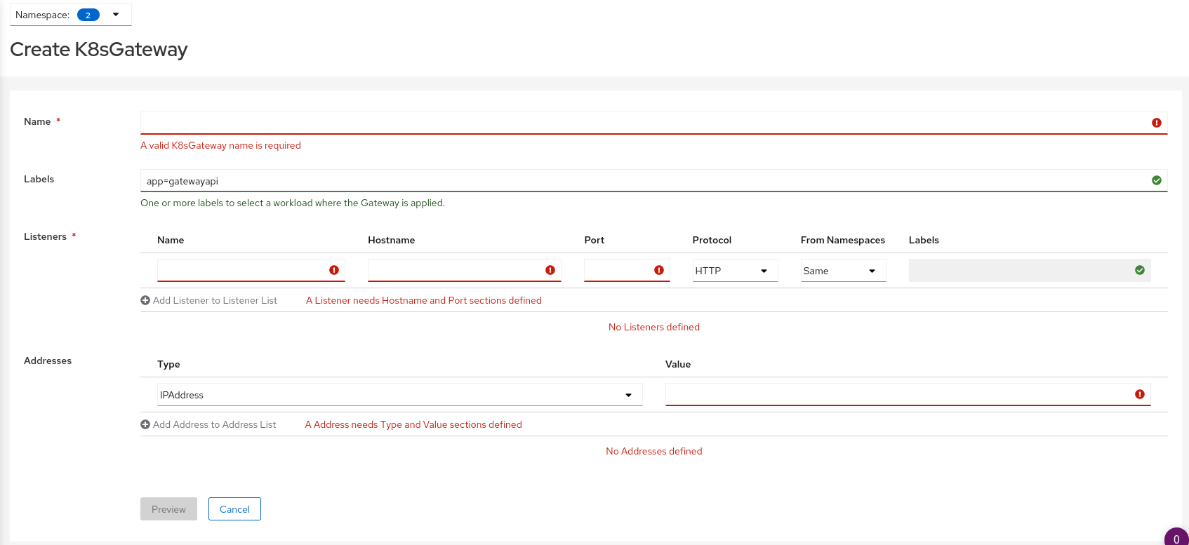 Remove "Labels" in Create K8s Gateway Wizard · Issue #5790 · kiali ...