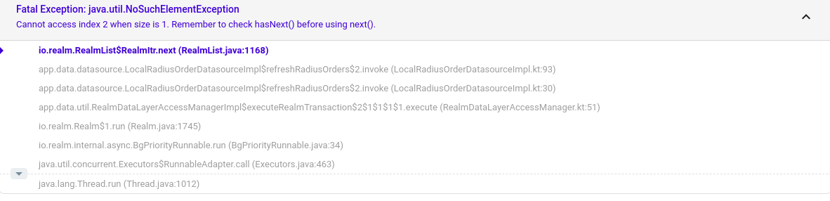 Detect ConcurrentModification when deleting from RealmList · Issue #2688 · realm/realm-java · GitHub