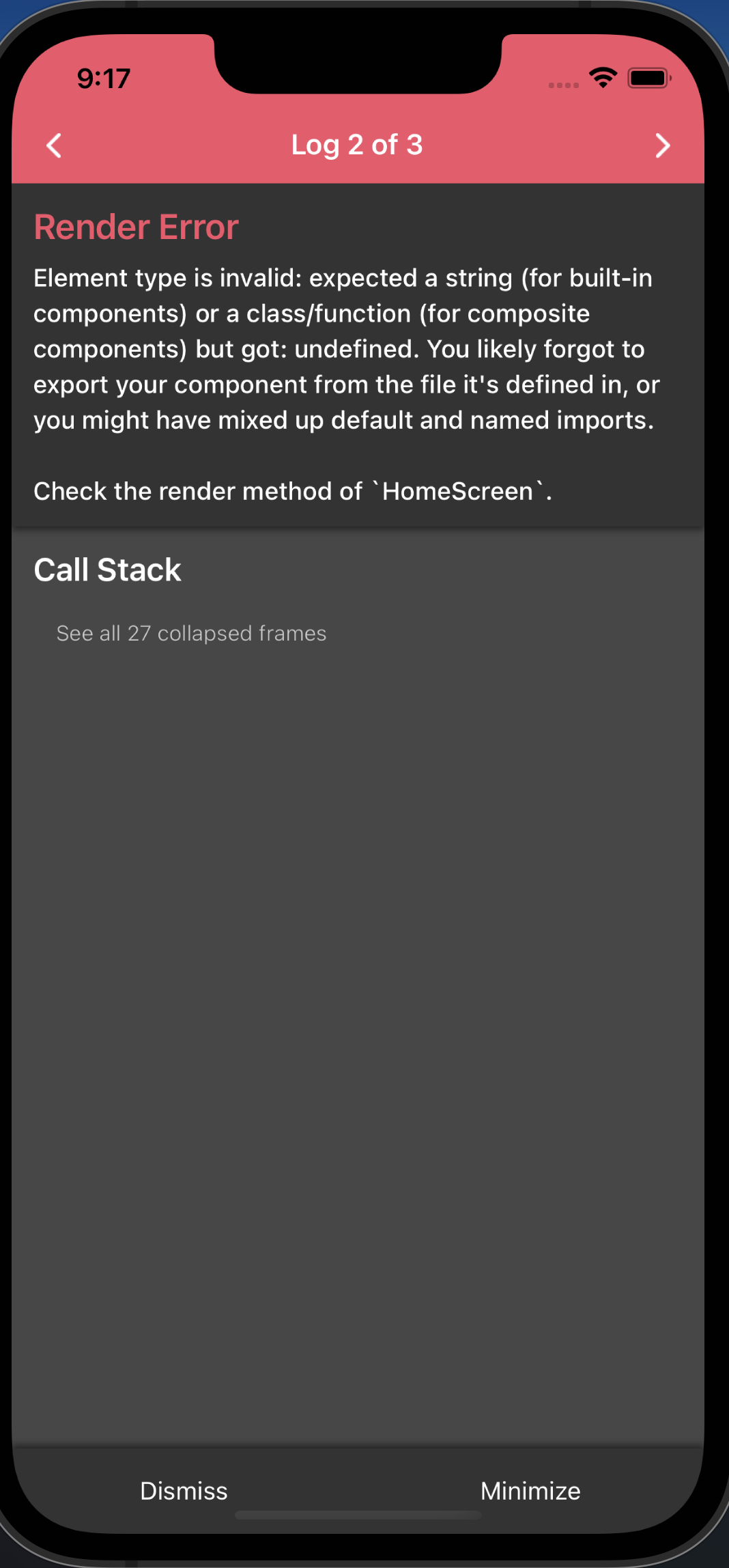 Element Type Invalid - Render Method Undefined - AnimatedLayout · Issue #2969 · software-mansion ...