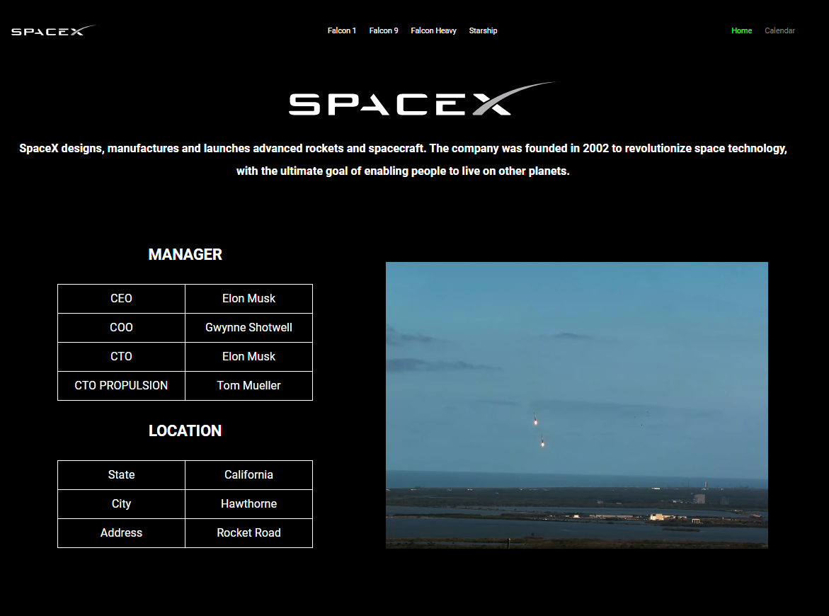 GitHub - maxnitude/space: React App using SpaceX API