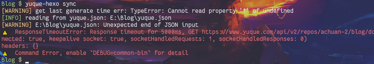 使用yuque-hexo sync报错 · Issue #93 · x-cold/yuque-hexo · GitHub