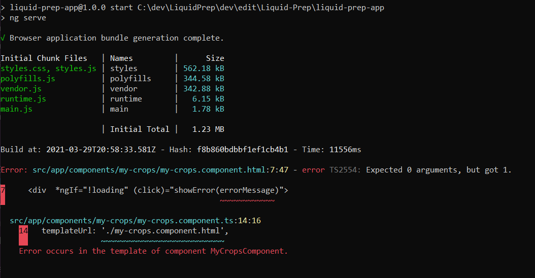 Handle backend API errors and show valid error message in UI · Issue #63 · Liquid-Prep/Liquid ...