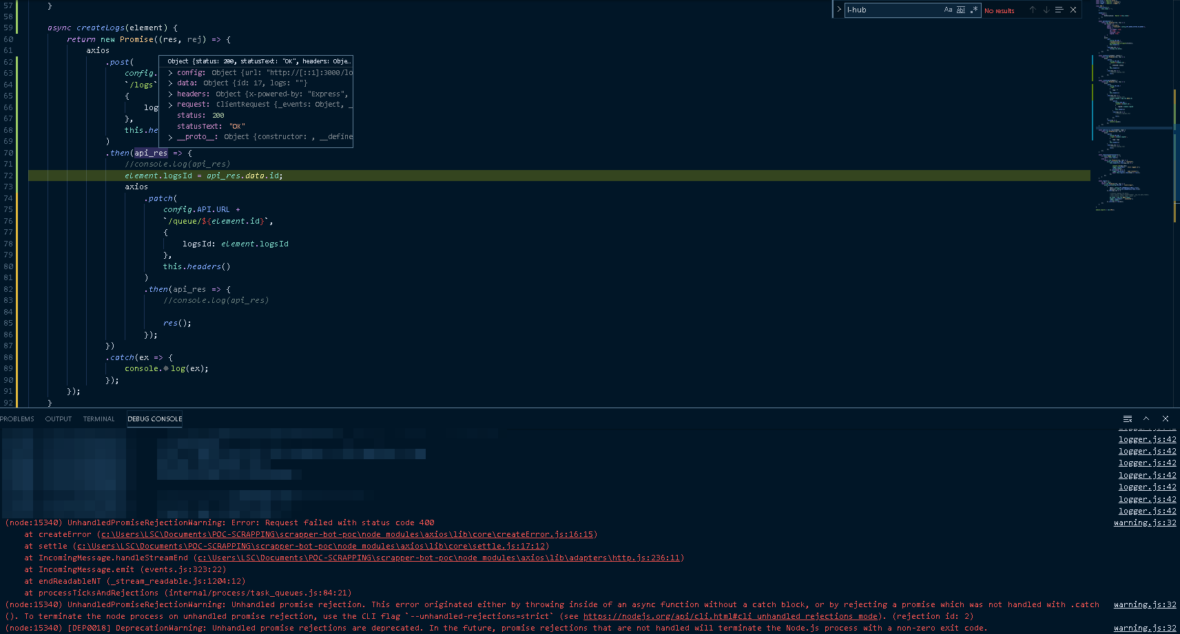 400 Error In Console But Passing In Then With A 200 Answer 🤔 · Issue 3085 · Axiosaxios · Github 