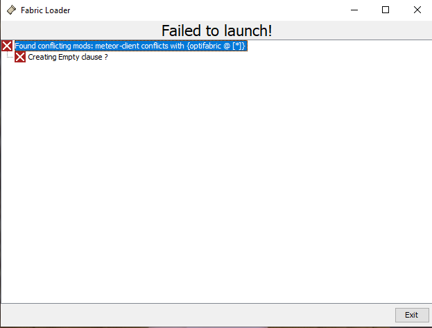 [Bug] Meteor conflicts with optifabric · Issue #1548 · MeteorDevelopment/meteor-client · GitHub