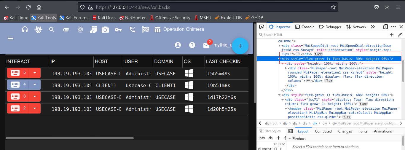Callback Agent tablelist view is not properly visible · Issue #212 · its-a-feature/Mythic · GitHub