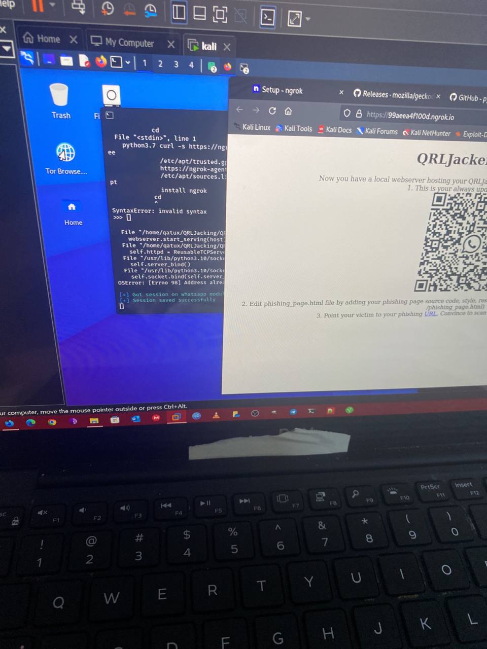 QRLJacker Sessions captured automatically, none of them loads · Issue #128 · OWASP/QRLJacking ...