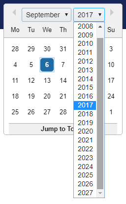 preventing increment and decrements year drop down ? · Issue #1000 · Hacker0x01/react-datepicker ...