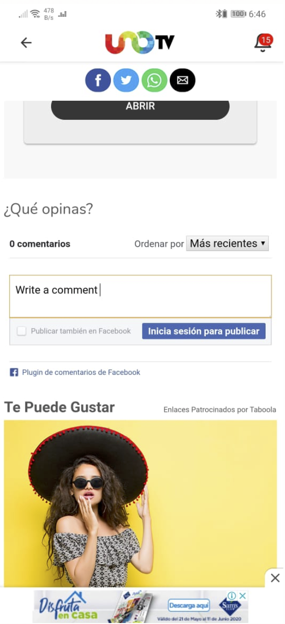 Amp Facebook Plugin Comments Not Works In Webview · Issue 1448 · React Native Webviewreact 