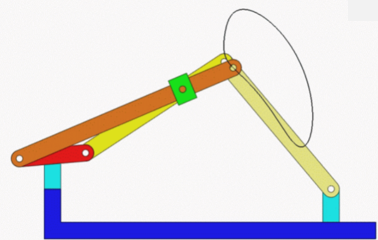 GitHub - HarshithaNagarajan/A-six-bar-linkage-mechanism-: Animating the ...