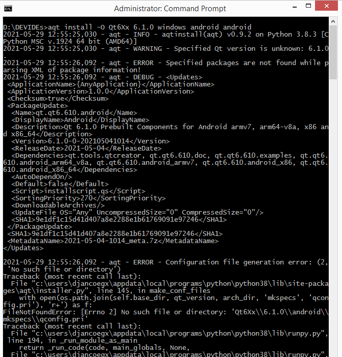 Can not install Android on Windows · Issue #254 · miurahr/aqtinstall · GitHub