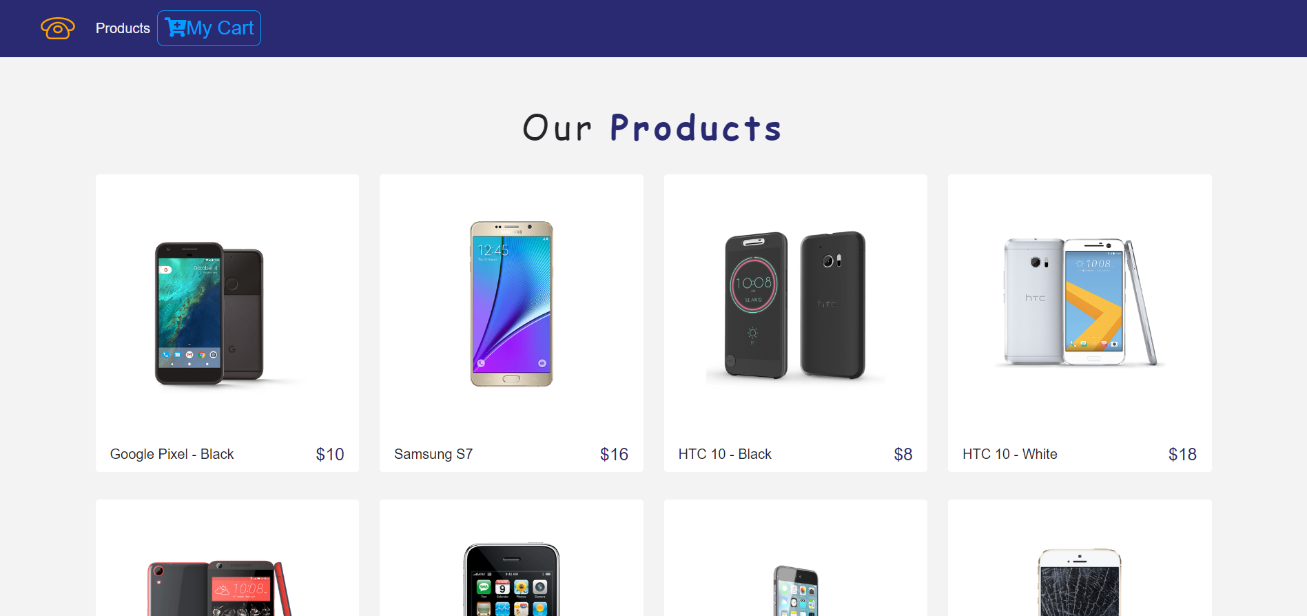 GitHub - meekkaran/phoneApp: An ecommerce phone store built in React