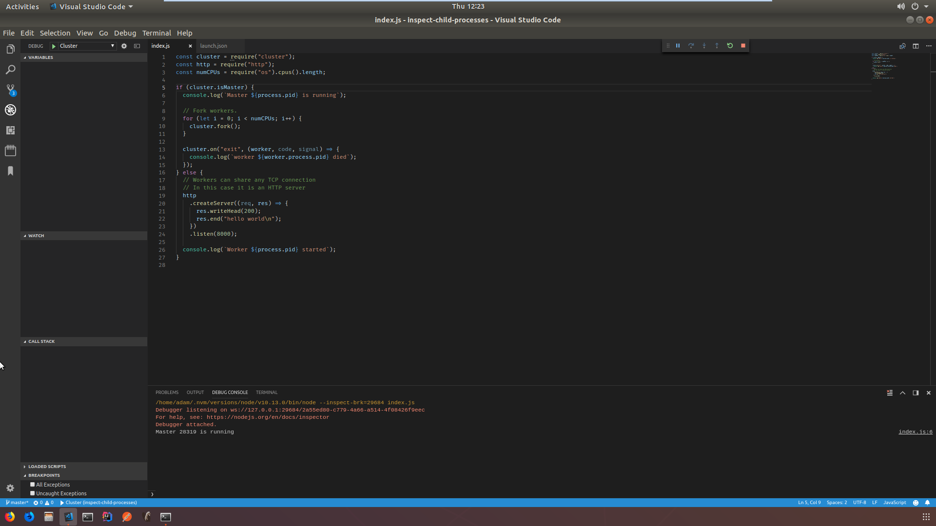 VSCode will not start/debug Forked Processes in VMWare · Issue #62394 · microsoft/vscode · GitHub